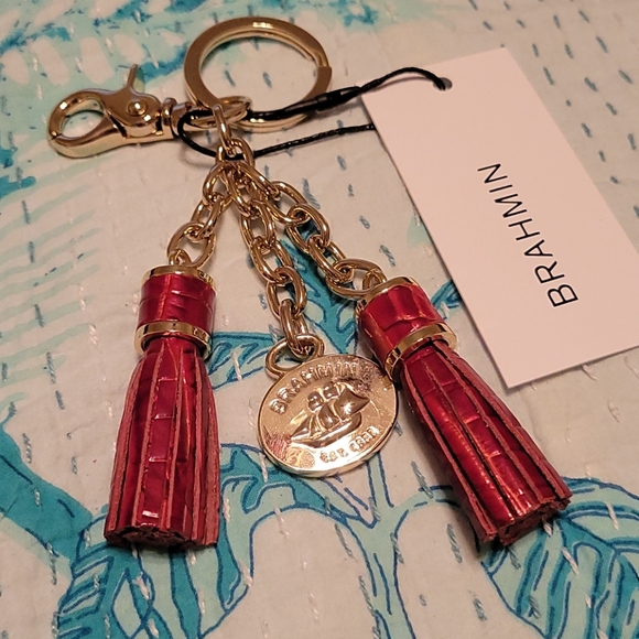 Brahmin | Accessories | Brahmin Tassel Keychain Key Fob | Poshmark